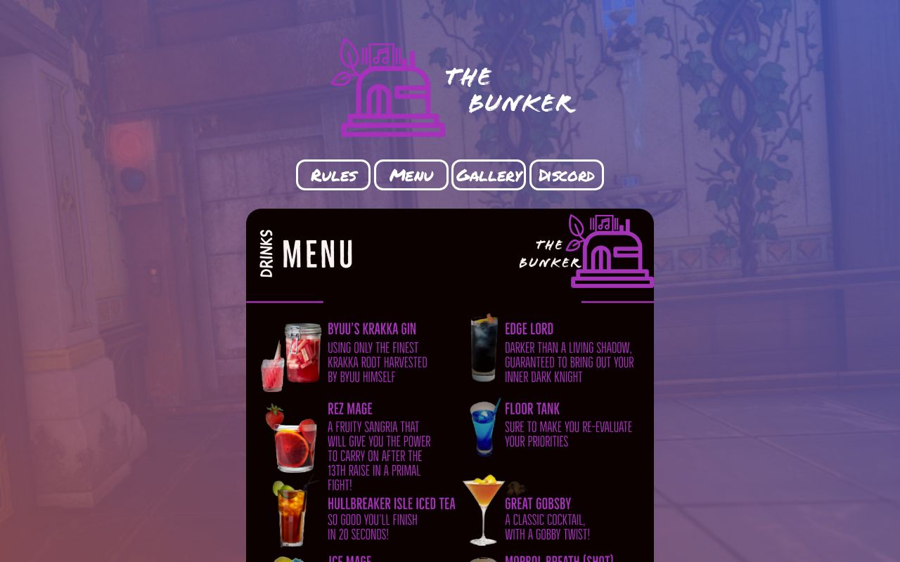 The Bunker (Menu)